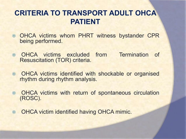 Ppt for ohca | PPTX