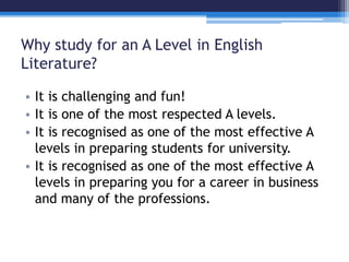 Ppt for open evening | PPTX