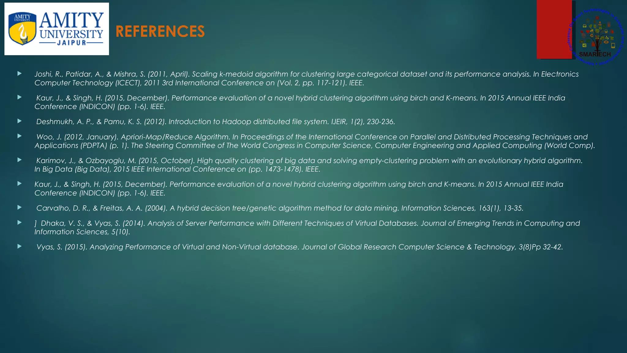 Ppt For Paper Id 696 A Review Of Hybrid Data Mining Algorithm For Big Data Mining Ppt