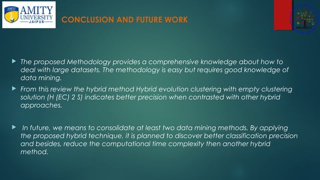 Ppt For Paper Id 696 A Review Of Hybrid Data Mining Algorithm For Big Data Mining Ppt