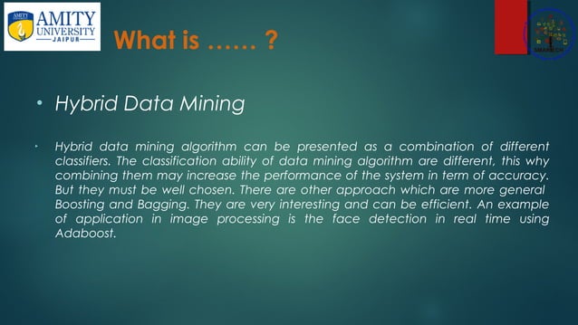 Ppt For Paper Id 696 A Review Of Hybrid Data Mining Algorithm For Big Data Mining Ppt
