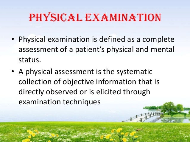 Ppt for physical examination