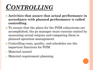 operation management and operation strategy | PPTX