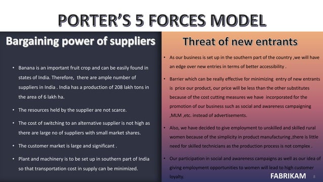 Ppt for porter's model final | PPTX | Gardening | Home & Garden