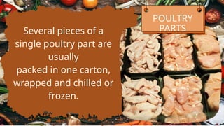 powerpoint for different market forms of poultry cuts | PPT