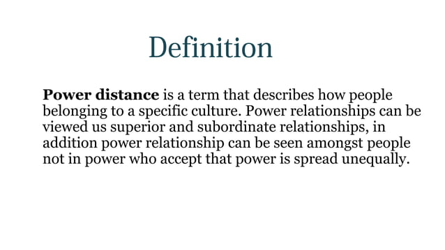 Power distance | PPT