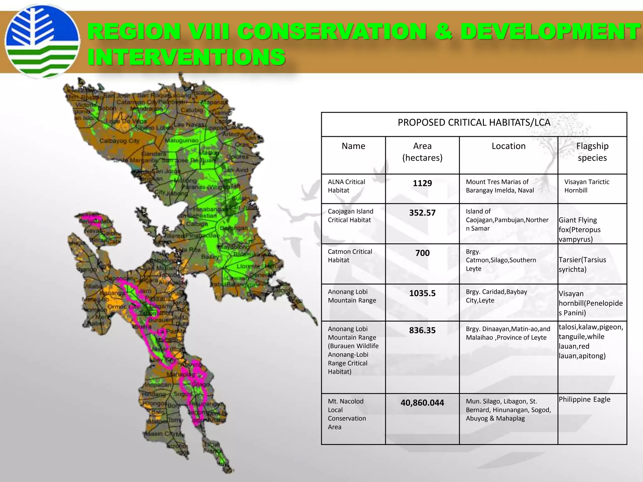 Conservation and Development: A Balancing Act (Eastern Visayas Scenario ...
