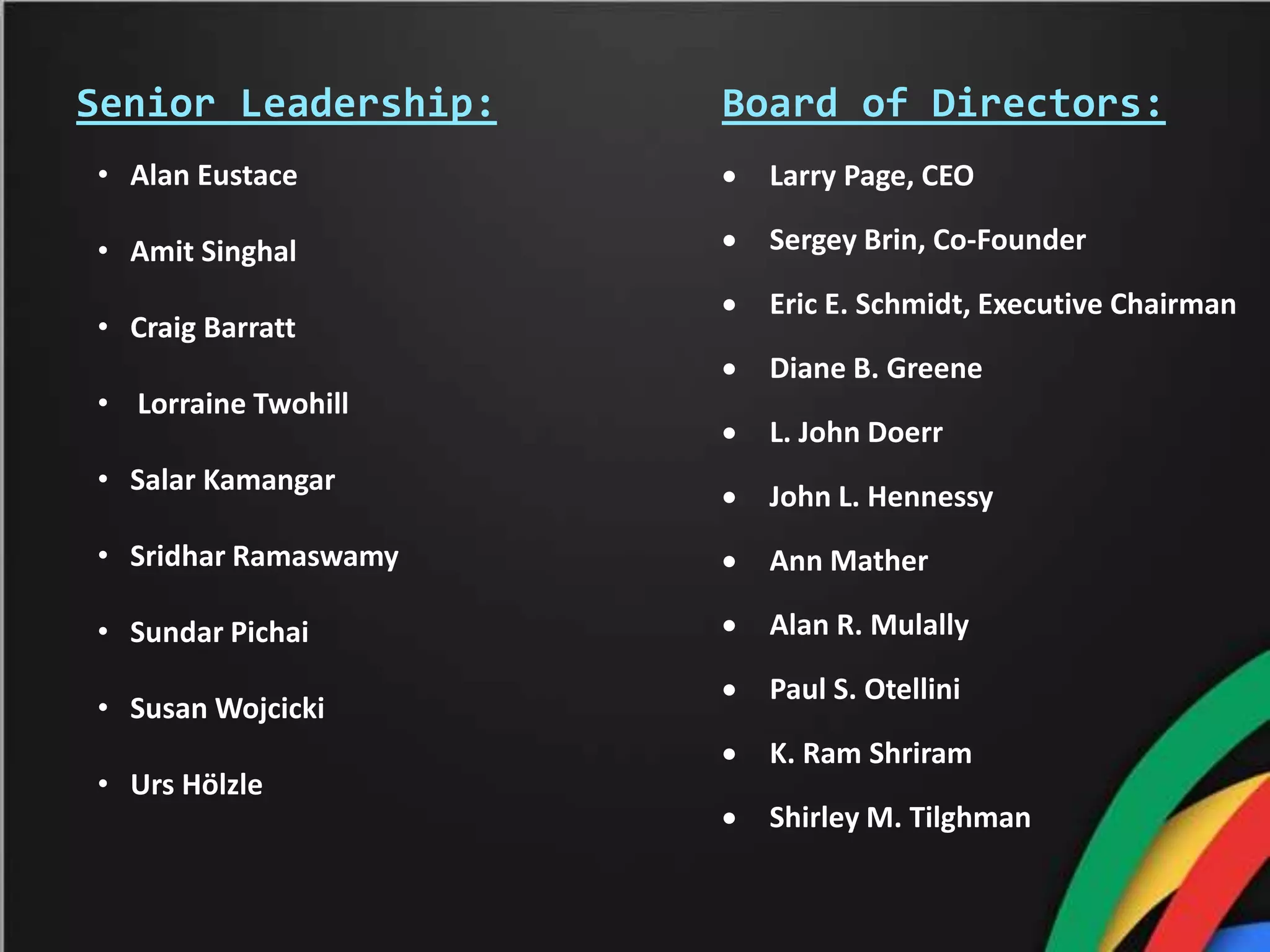 Ppt for presentation on google inc. | PPTX