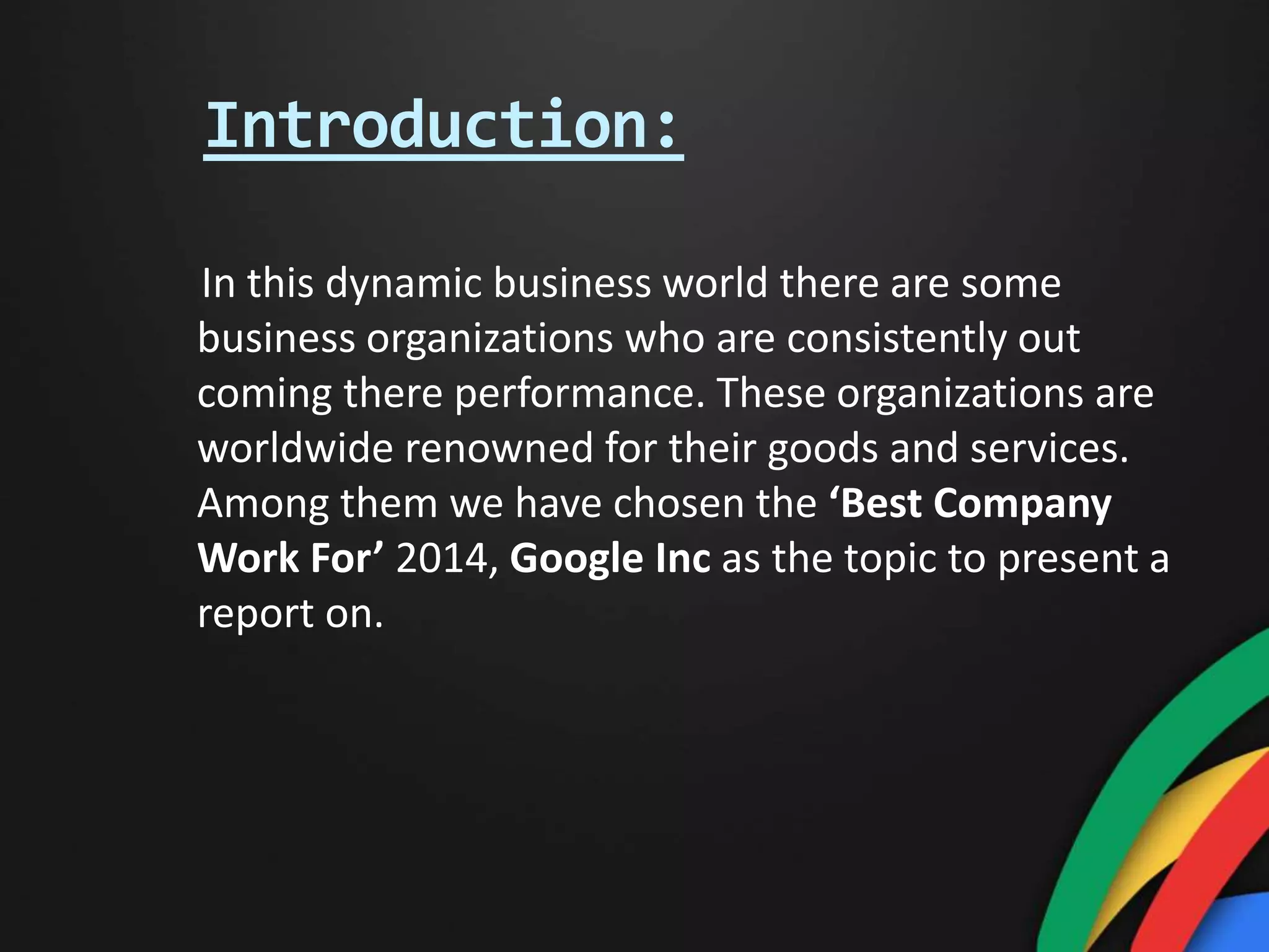 Ppt for presentation on google inc. | PPTX