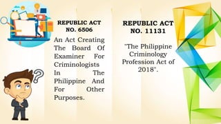 Power Point Presentation of R.A 11131 Ph | PPTX