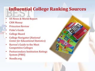 College Rankings & the Current State of Accountability - Do we need a ...