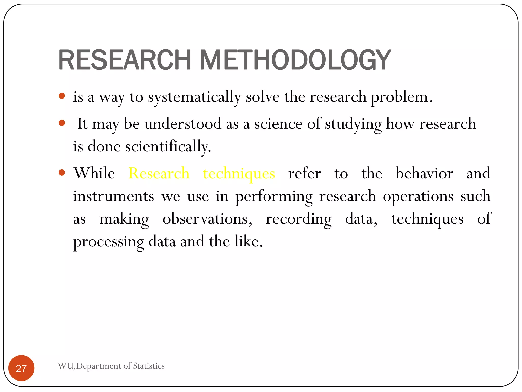 Ppt research Methods and statistical consultancy | PPT