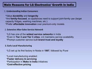 The Rise of LG Electronics in India and its growth | PPTX
