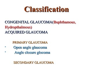 ppt for seminar glaucomma.ppt detailed explanation | PPT