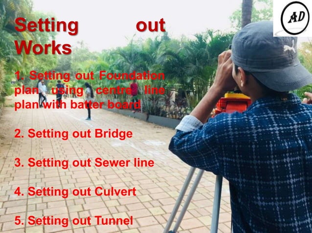 Setting Out Works in Surveying | PPTX | Rail Travel | Travel Type