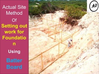 Setting Out Works in Surveying | PPTX