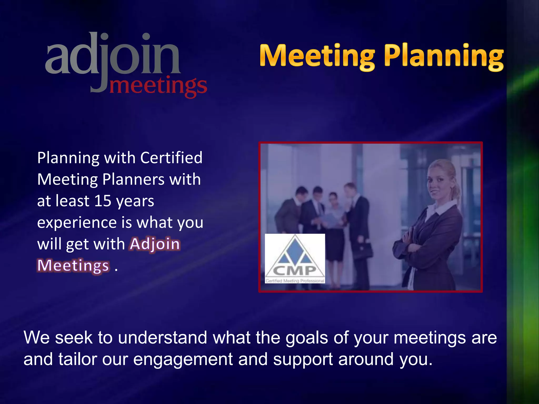 Adjoin Meetings Profile | PPTX