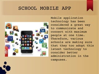 School Mobile App | PPT
