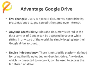 Basics of Google Drive | PPT