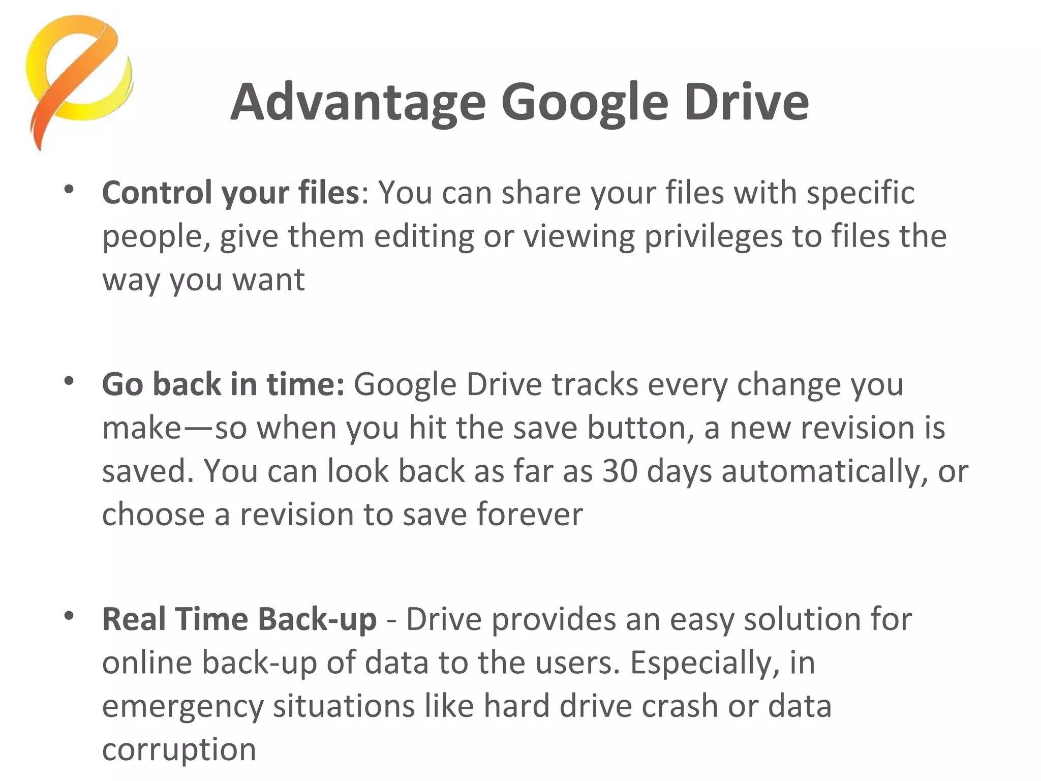 Basics of Google Drive | PPT