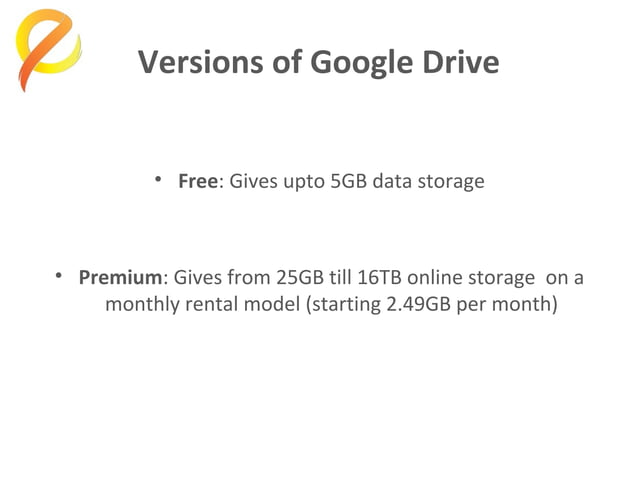 Basics of Google Drive | PPT