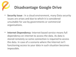 Basics of Google Drive | PPT