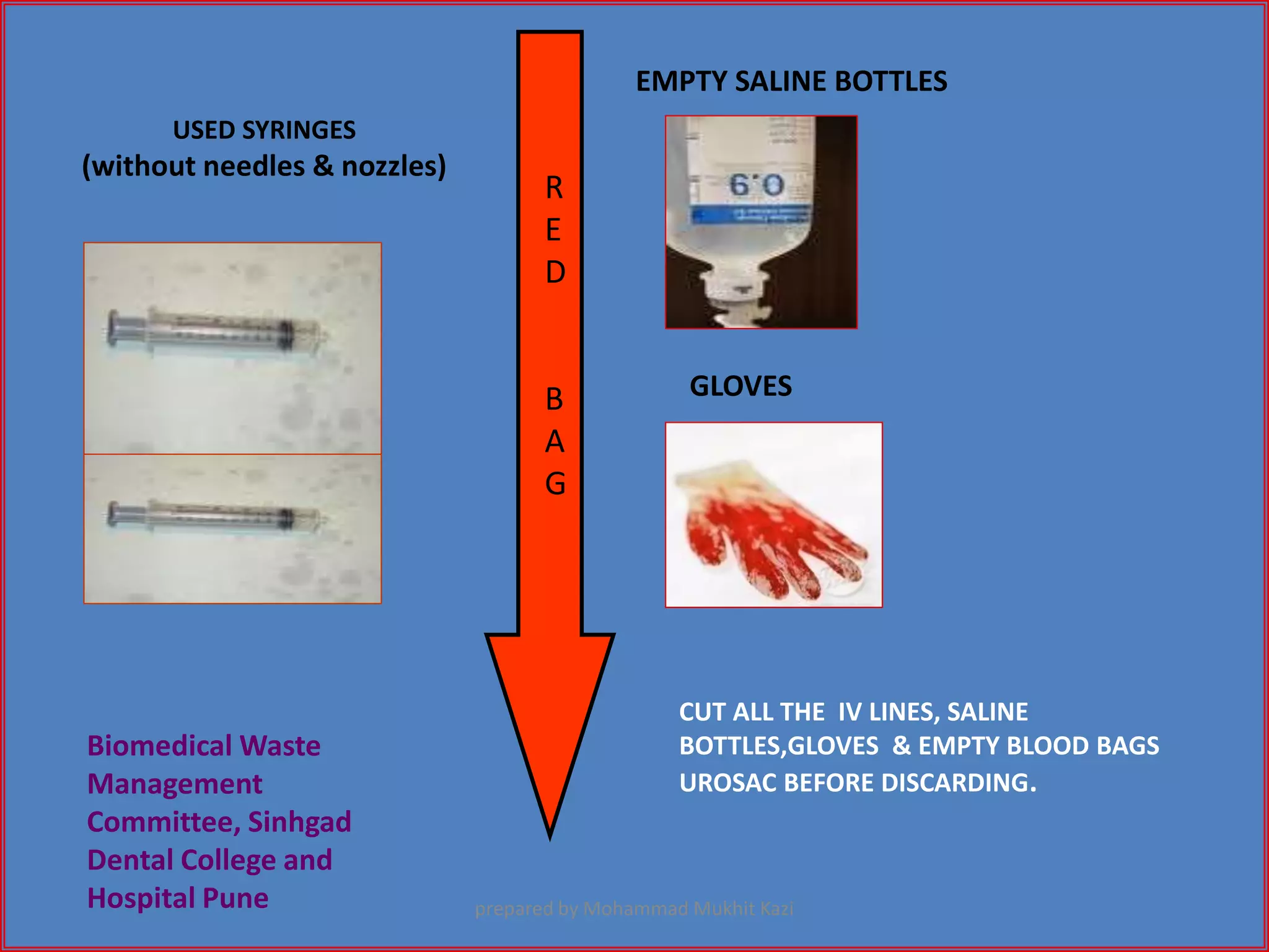 Ppt for staff training on biomedical waste mgmt | PPTX