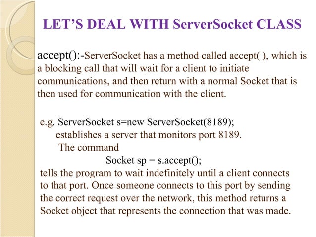 Networking & Socket Programming In Java | PPT Networking & Socket Programming In Java | PPT