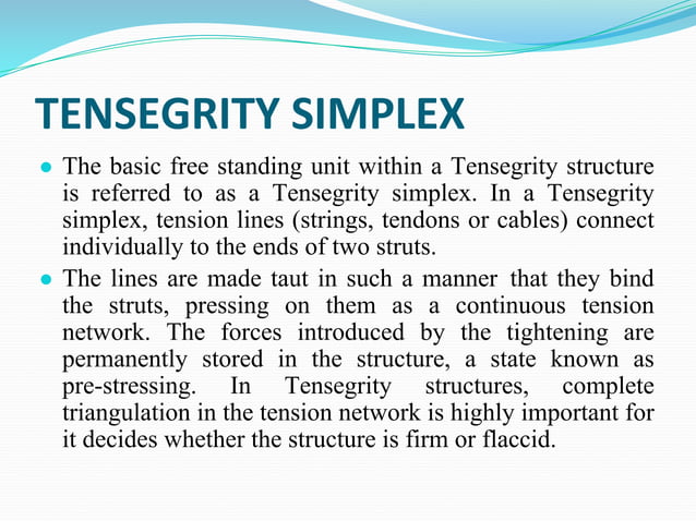 Ppt for tensigrity | PDF | Physics | Science