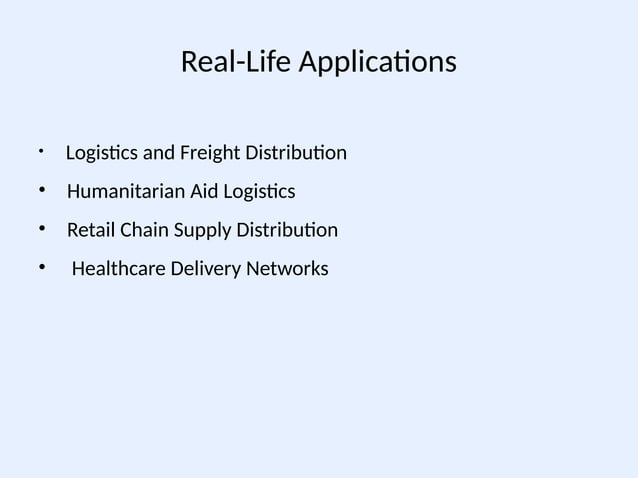 Ppt For Solving Transportation Problem Pptx