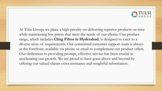 Nano Stretch Film and PE Stretch Films in Hyderabad | PPT