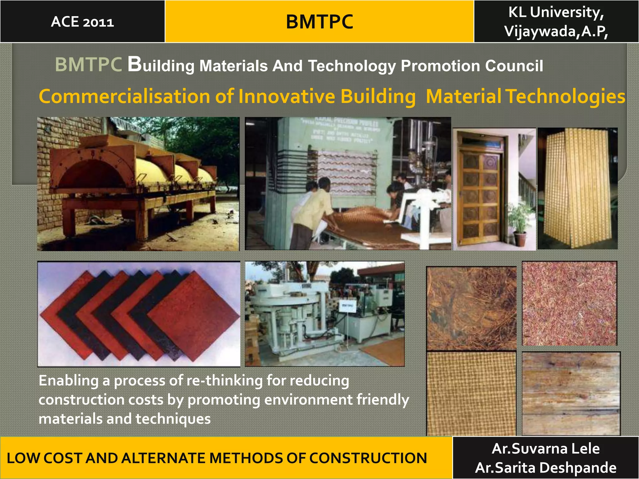 Cost Effective and Alternate construction techniques | PPT