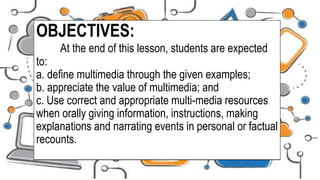 Types of Educational Multimedia Resources | PPTX | Computing ...