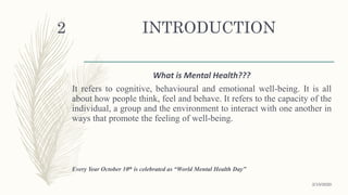 PPT on Mental Health of Students | PPTX