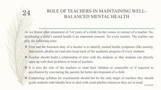 PPT on Mental Health of Students | PPTX
