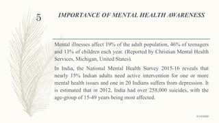 PPT on Mental Health of Students | PPTX