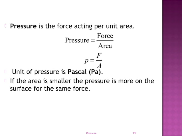 Force and Pressure | PPT