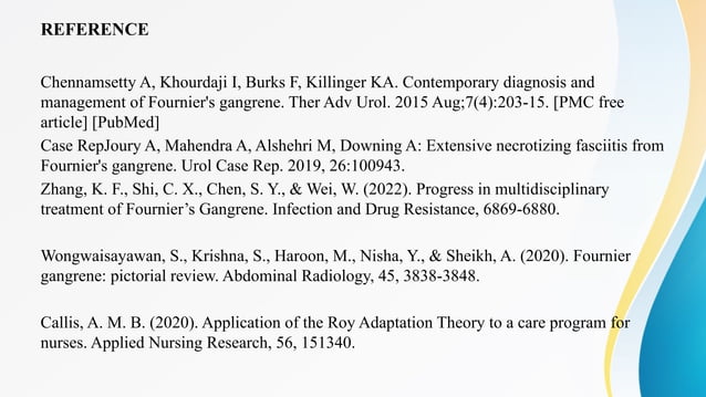 ppt Fournier's Gangrene.pptx medical surgical nursing | PPT