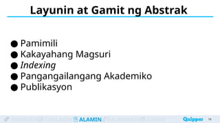 PPT_FPL 11_12 Q1 0301_Kahulugan, Layunin, at Gamit ng Abstrak.pptx