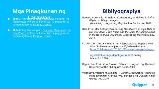 PPT_FPL 11_12 Q1 0301_Kahulugan, Layunin, at Gamit ng Abstrak.pptx