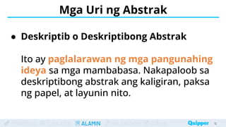 PPT_FPL 11_12 Q1 0302_Mga Uri ng Abstrak.pptx