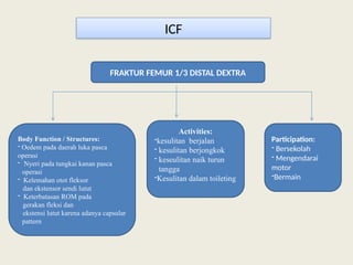 PPT physiotherapy of frakrur femur distal | PPTX