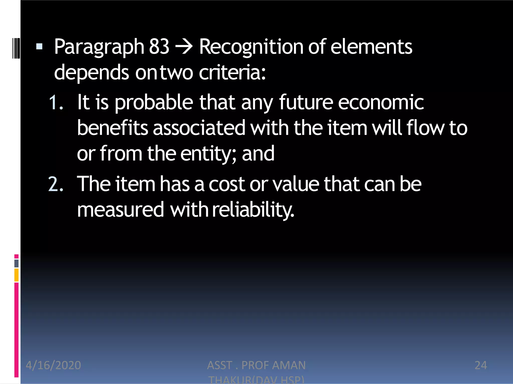 CONCEPTUAL FRAMEWORK OF FASB:OBJECTIVES, PROFESSIONAL ETHICS | PPTX