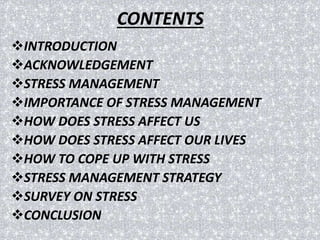 stress management frankfinn | PPTX | Mental Health | Diseases and ...