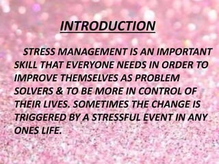 stress management frankfinn | PPTX | Mental Health | Diseases and ...