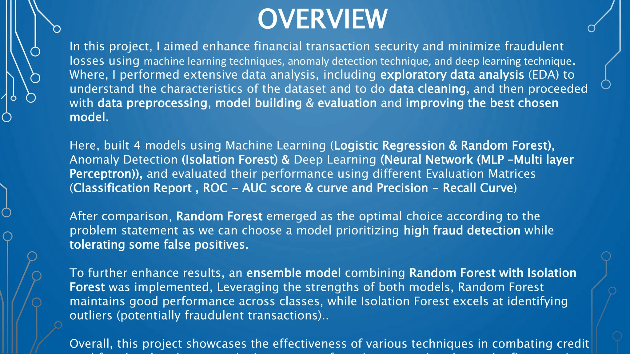 Detecting Credit Card Fraud: An AI-driven Approach | PPTX