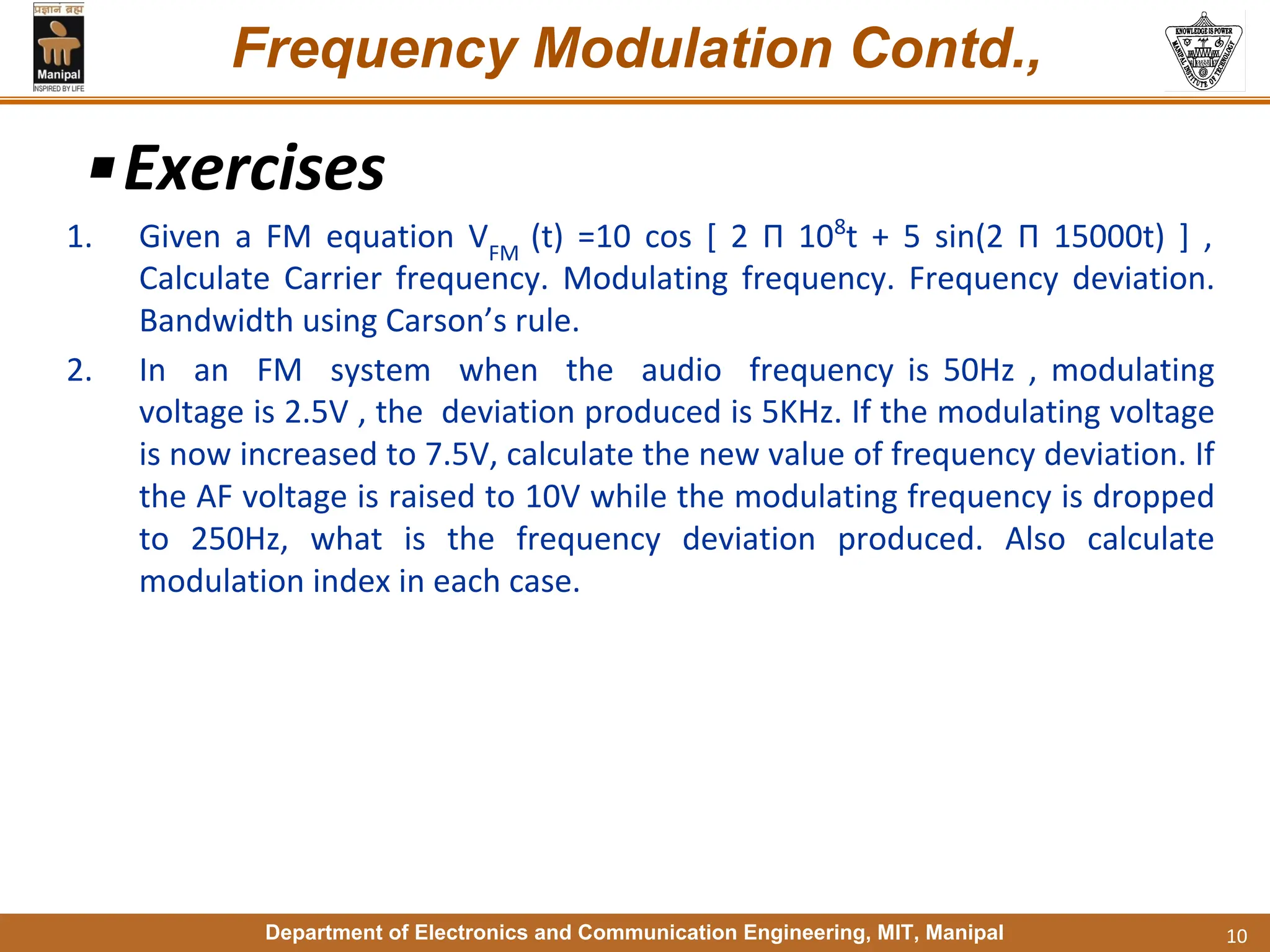 Basic Electronics Ppt Frequency Modulation Pdf Radio Control