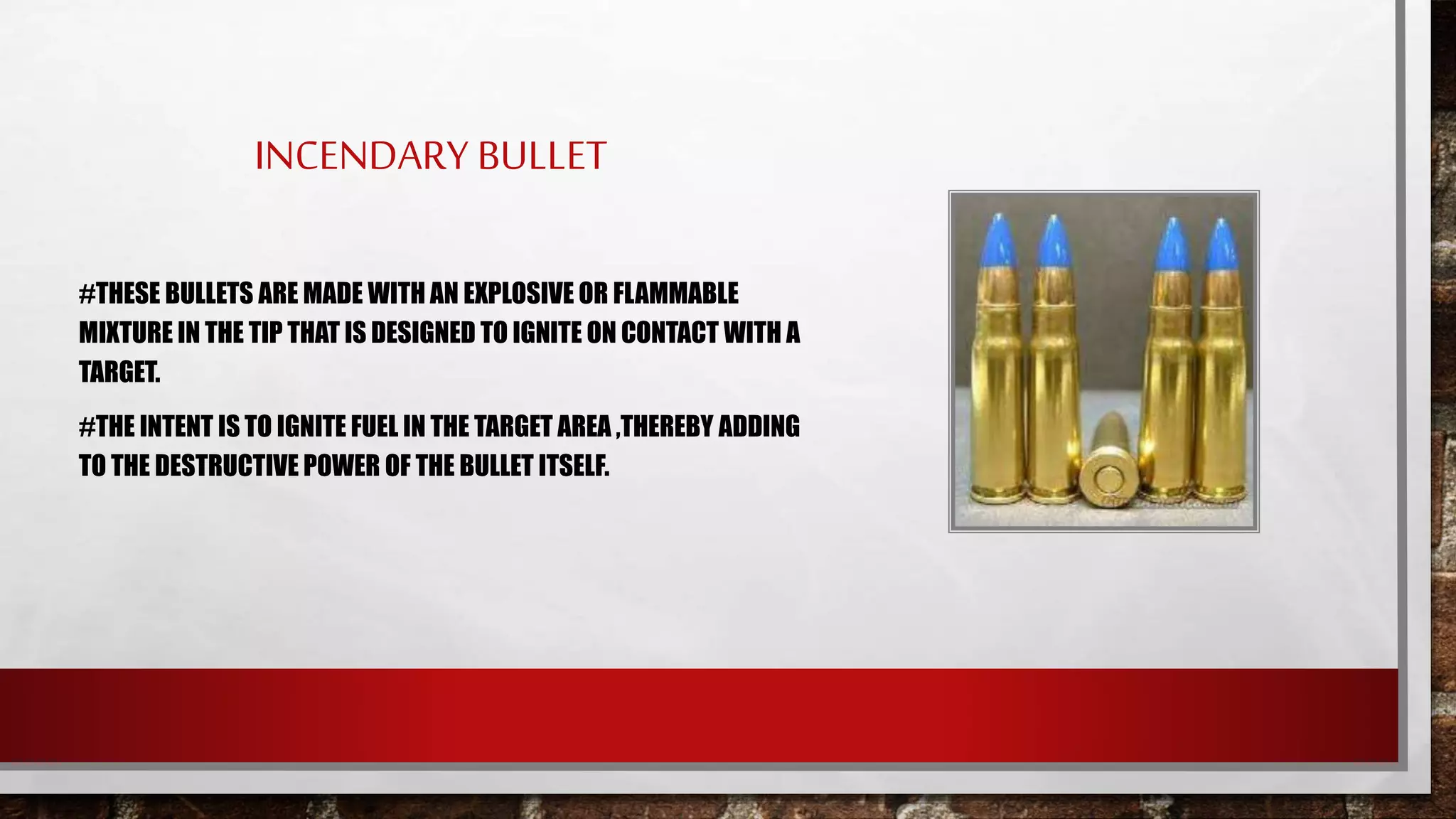 ammunition and its classification | PPTX