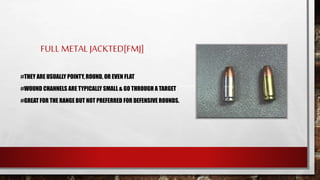 ammunition and its classification | PPTX