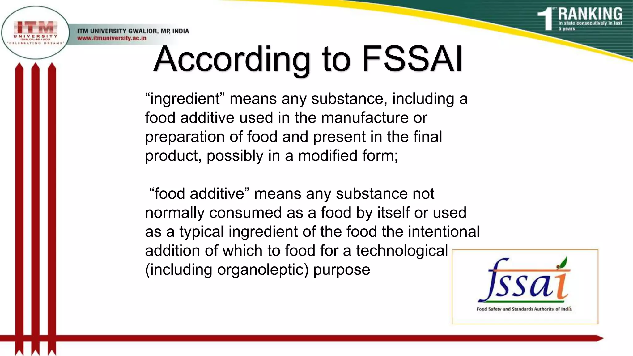 food ingredients and its type | PPTX